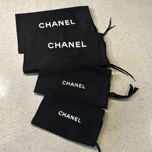 CHANEL | Accessories | Chanel Bundle Packaging Textile Bags | Poshmark